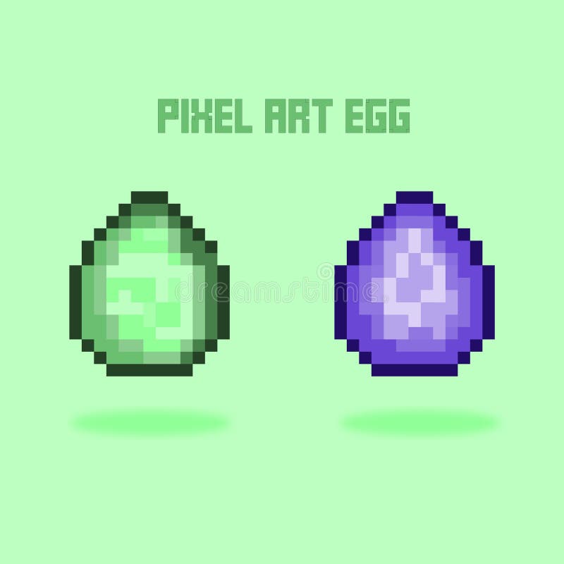 Fantasy Monster Pixel Eggs Set Magical Dragon or Dinosaur Pixel Egg 8 ...