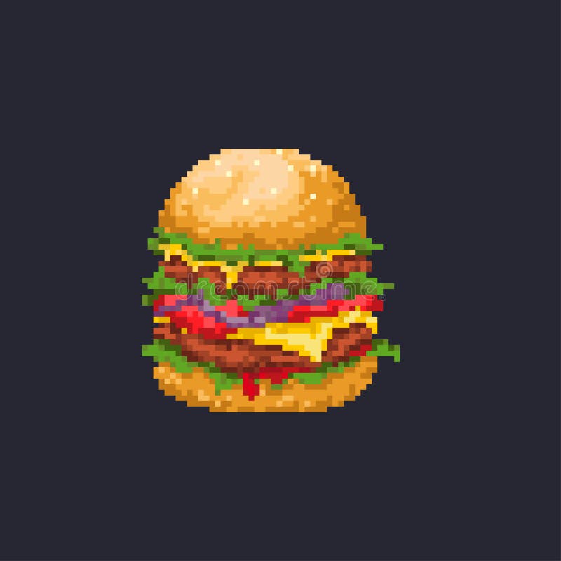 Pixel Art Fast Food. Pixel Chiken Stock Vector - Illustration of fries ...