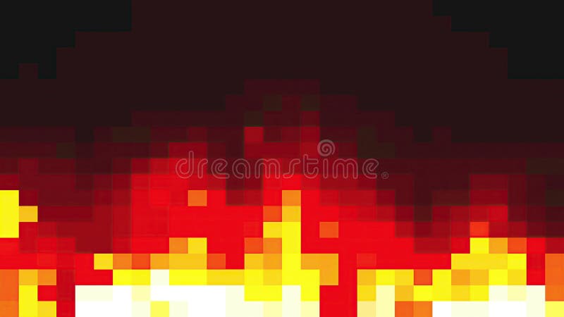 Pixel art fire stock illustration. Illustration of bomb - 351542647