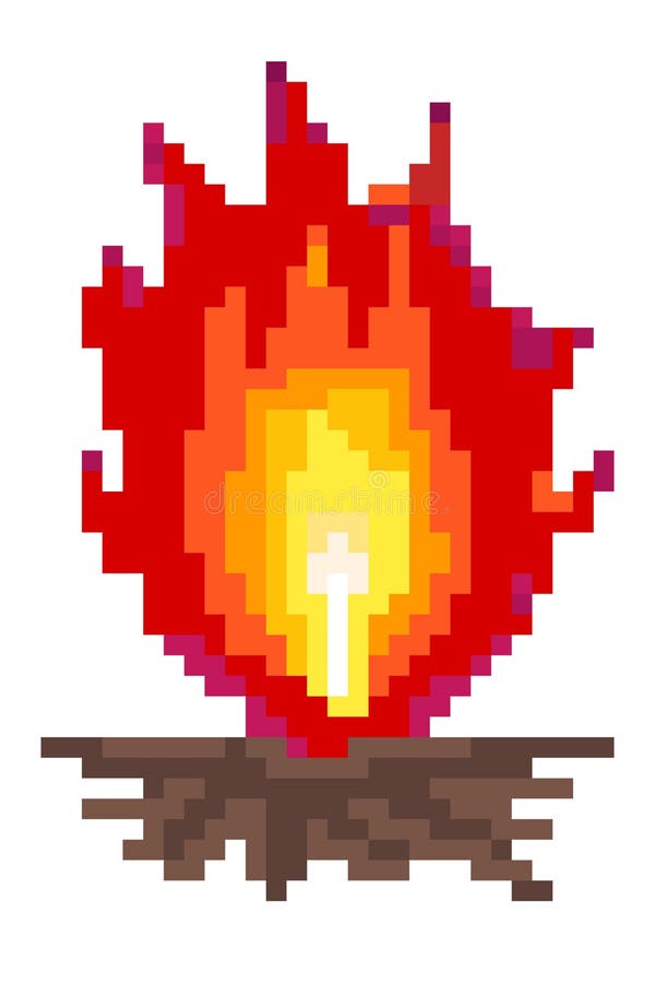 Pixel Fire Art Stock Illustrations – 2,612 Pixel Fire Art Stock ...