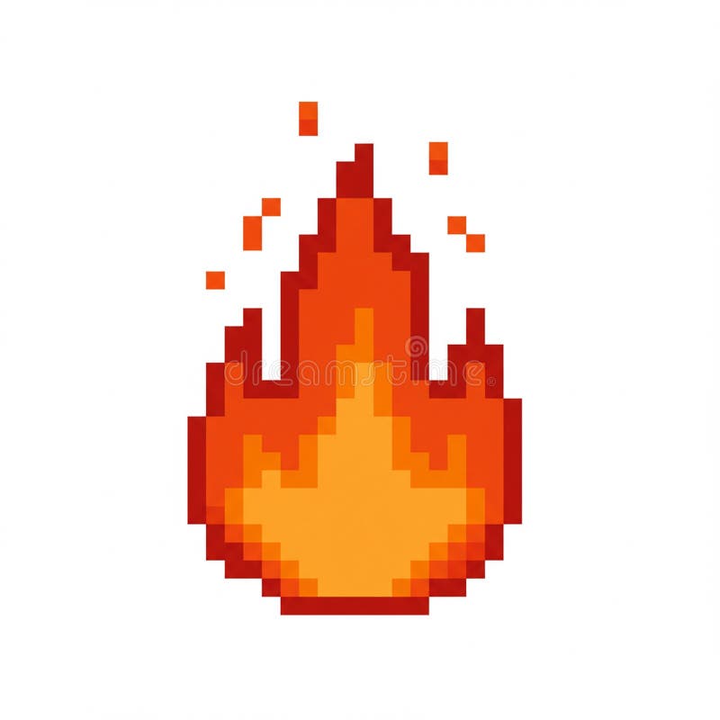 Pixel Art Flame Icon Stock Illustrations – 1,257 Pixel Art Flame Icon ...