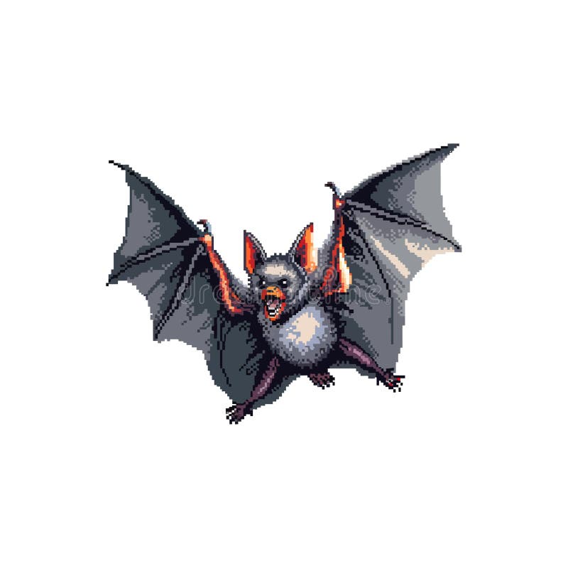 Vector Pixel Art Bat Night Stock Illustrations – 47 Vector Pixel Art ...