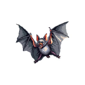 Vector Pixel Art Bat Night Stock Illustrations – 47 Vector Pixel Art ...