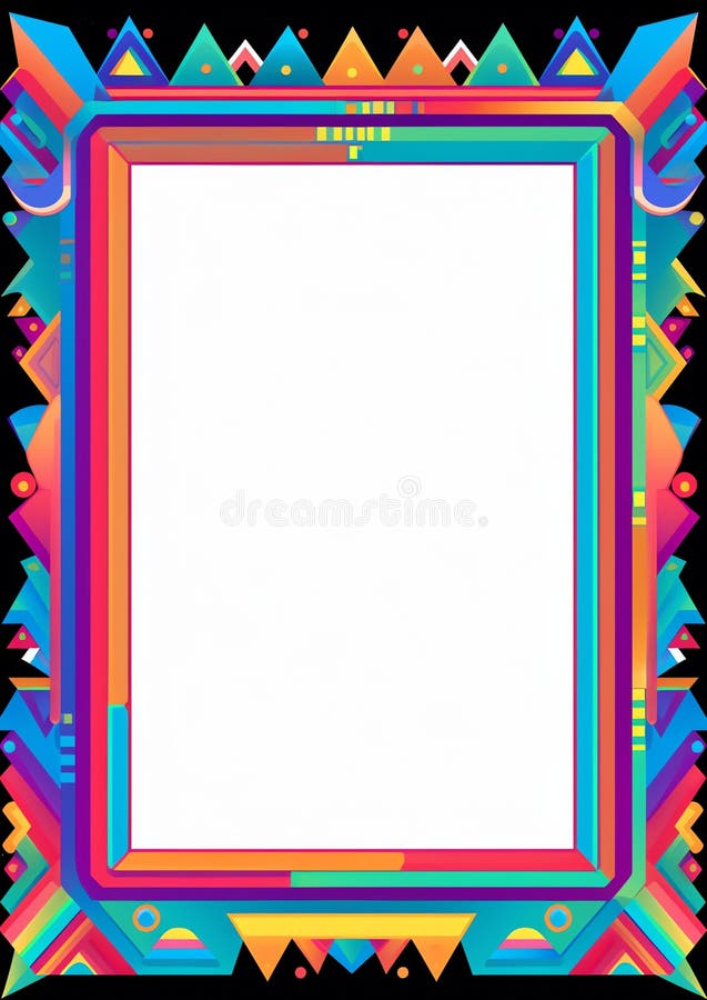 Pixel Art Frame 80s Retro Nostalgic Stock Illustration - Illustration ...