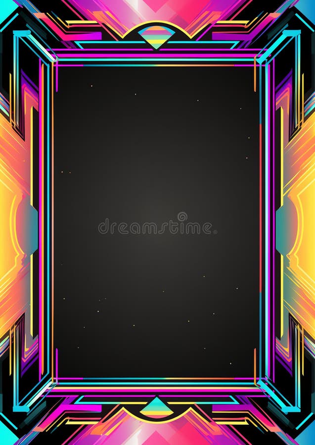 Pixel Art Frame 80s Retro Nostalgic Stock Illustration - Illustration ...