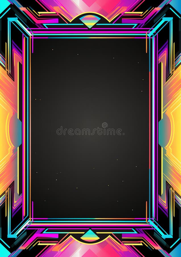 Pixel Art Frame 80s Retro Nostalgic Stock Illustration - Illustration ...