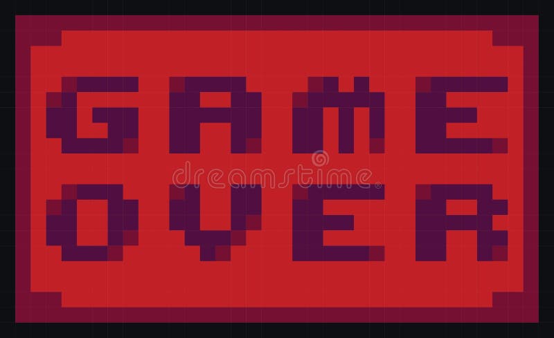 Pixel Art Frames. Retro 8 Bit Buttons, Arrows, Speech Bubble Game Over ...