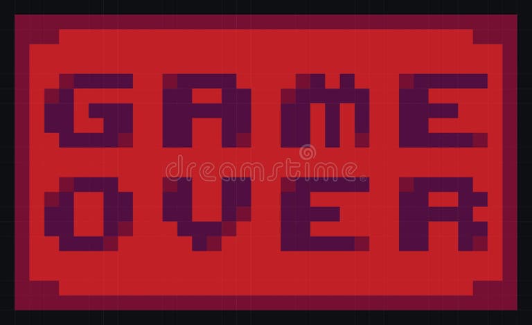 Pixel Art Frames. Retro 8 Bit Buttons, Arrows, Speech Bubble Game Over ...