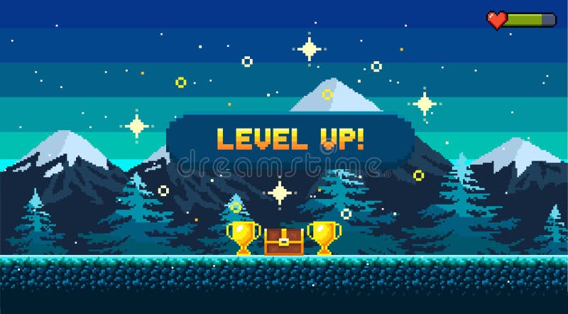 Pixel Level Up Stock Illustrations – 293 Pixel Level Up Stock ...