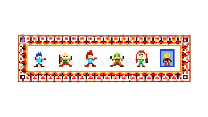 Pixel Art Game Characters Border Stock Illustrations – 9 Pixel Art Game ...