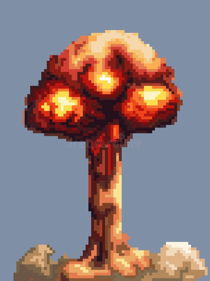 Pixel Art Game Explosion Animation Vector Stock Vector - Illustration ...