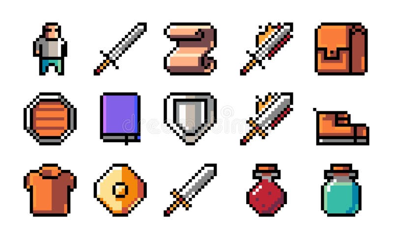 Pixel object art. stock vector. Illustration of money - 162054334