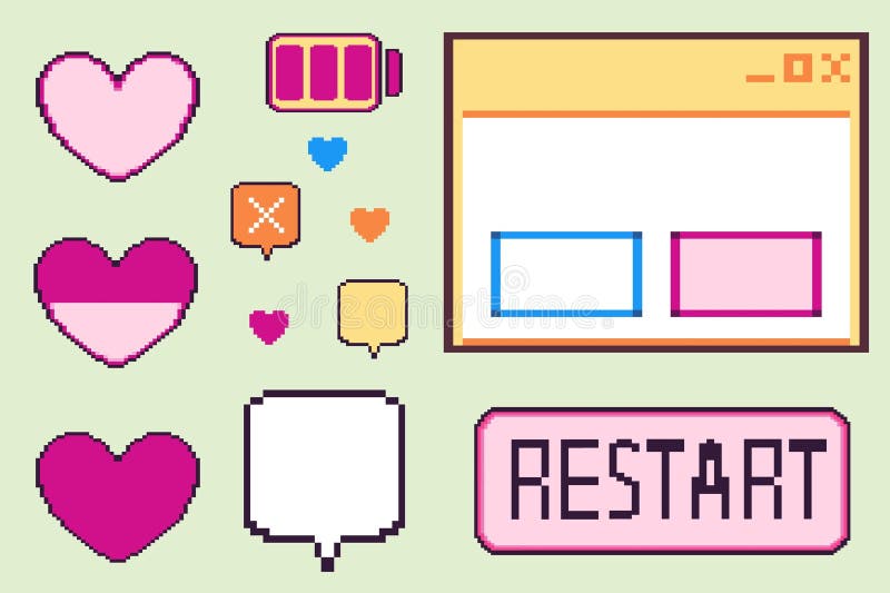 Pixel Ui Stock Illustrations – 22,123 Pixel Ui Stock Illustrations ...