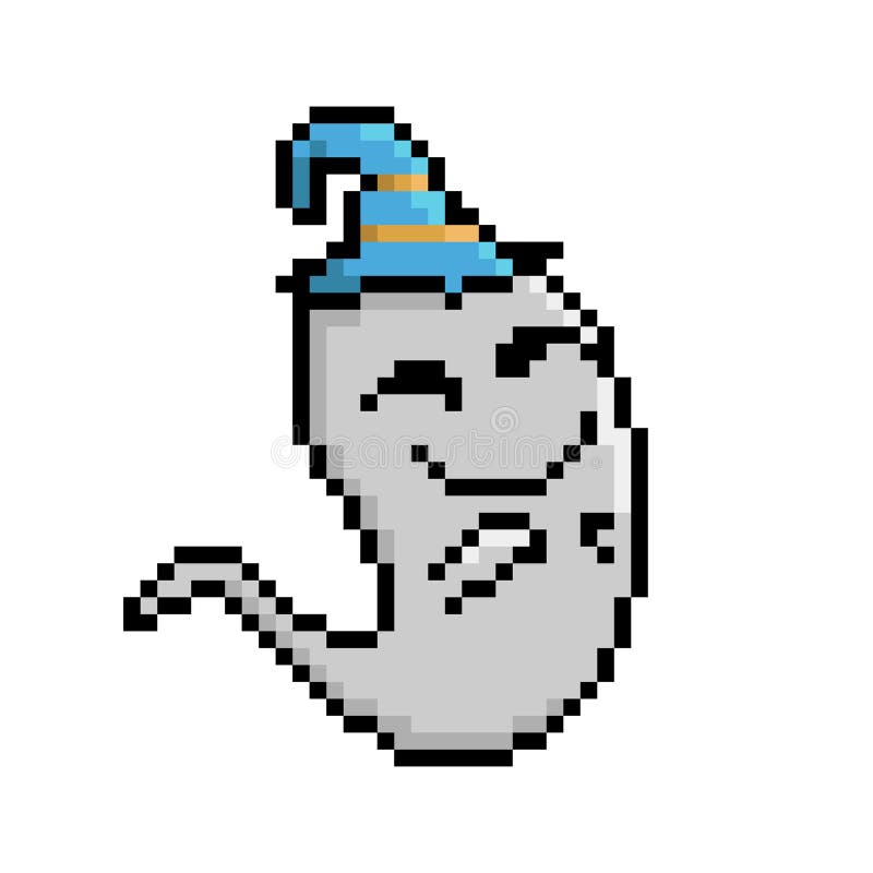 Ghost Pixel Art Easy