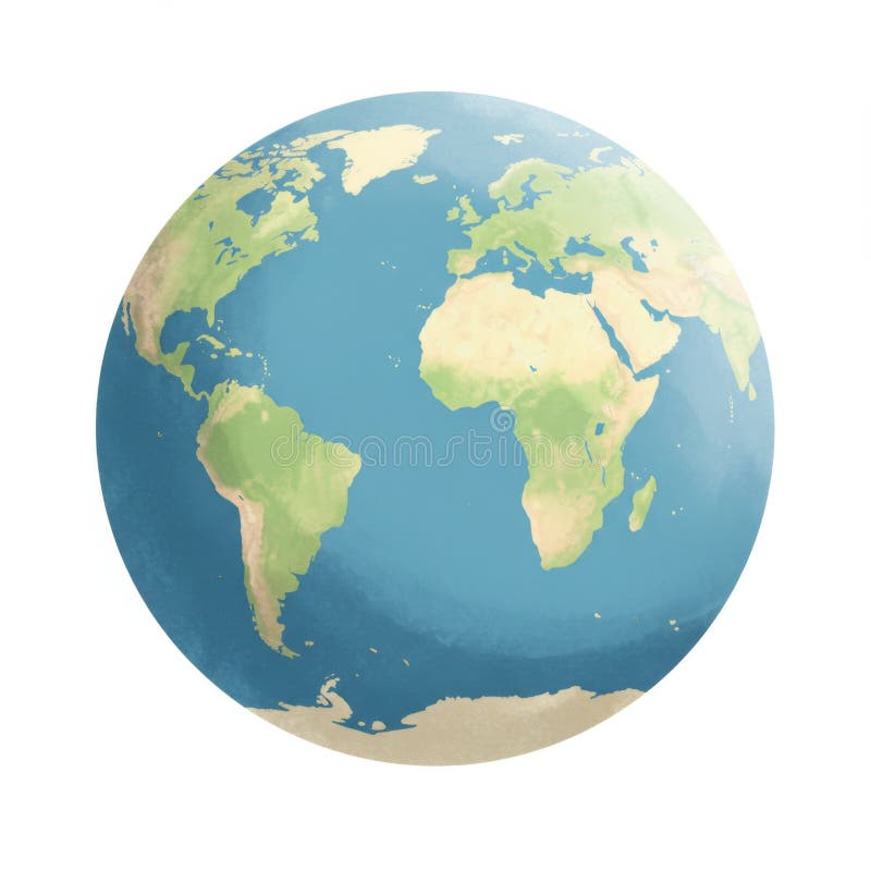 Pixel Art Globe Illustration Earth Map Illustration Stock ...