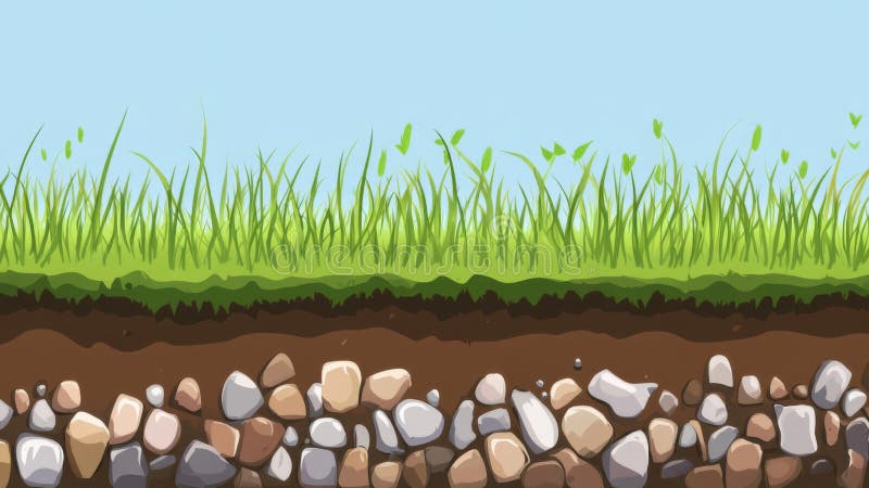 Pixel Art Grassy Ground Texture Border Stock Illustrations – 1 Pixel ...