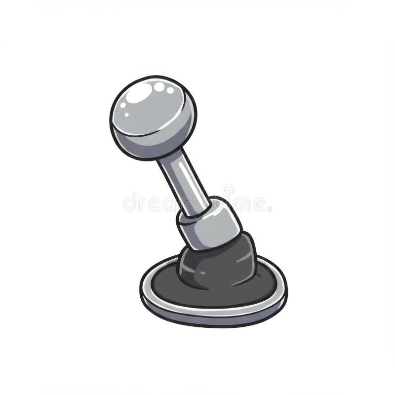 Pixel Art Grey Gear Stick Illustration Stock Illustration ...