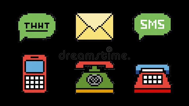 Sms Pixel Art Stock Illustrations – 70 Sms Pixel Art Stock ...