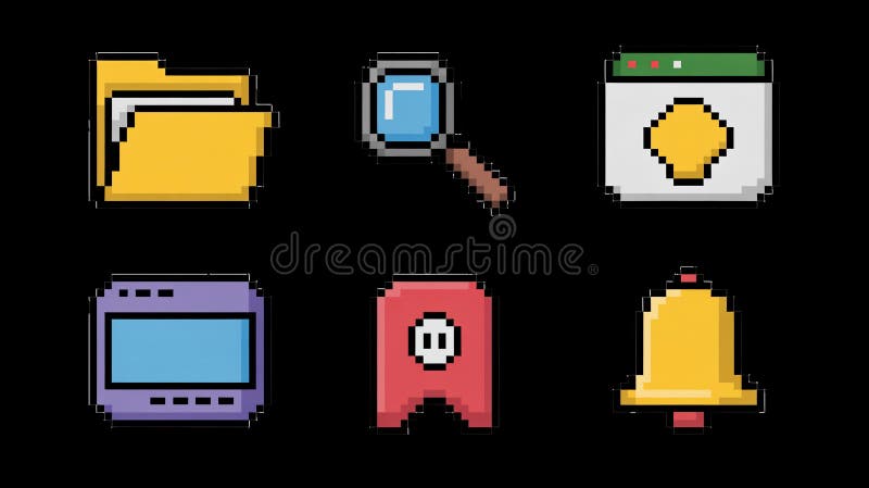 Pixel Art Old Web Browser Stock Illustrations – 66 Pixel Art Old Web ...