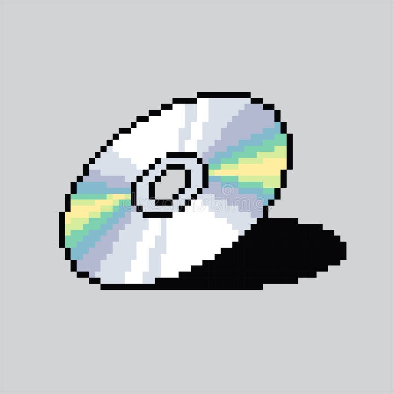 Pixel Art Disk Illustration Vector for Game Design Stock Vector ...