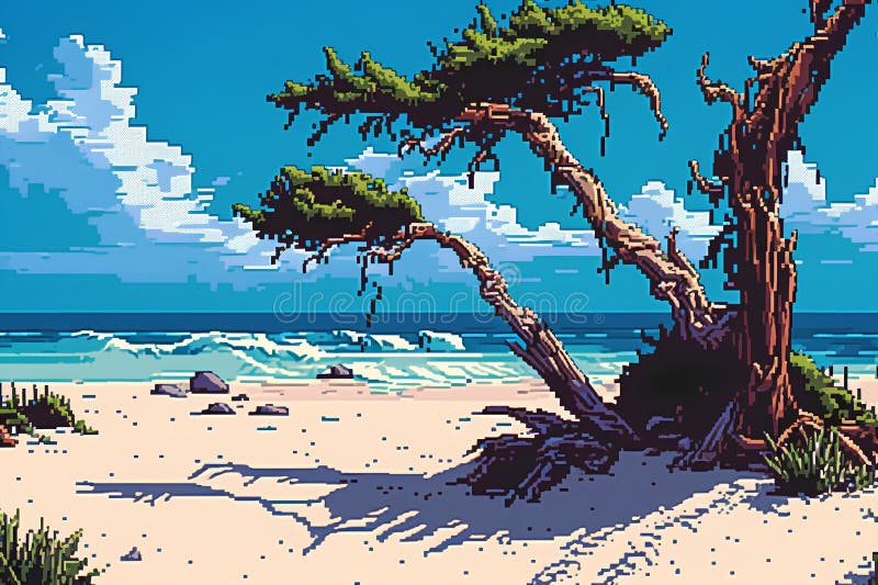 Pixel Art Pine Tree Stock Illustrations – 633 Pixel Art Pine Tree Stock ...