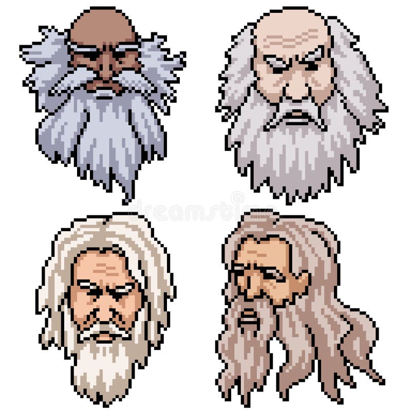Pixel Art Old Man Stock Illustrations – 2,038 Pixel Art Old Man Stock ...