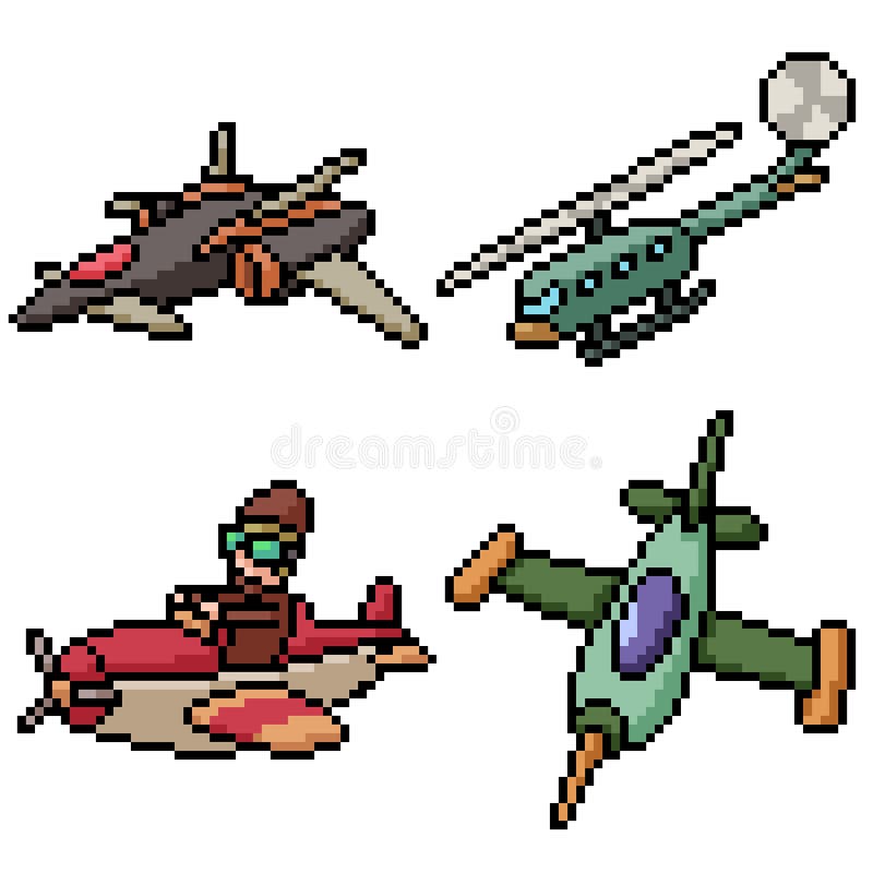 Pixel Plane Stock Illustrations – 2,538 Pixel Plane Stock Illustrations ...