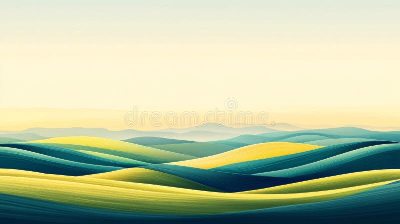 Pixel Art Landscape Sunrise Hills Stock Illustration - Illustration of ...