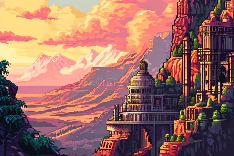 Pixel Art Macrorealism Intricate Pixelated Close Ups O Stock ...