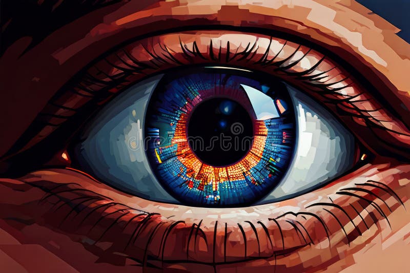 Pixel Art Macrorealism a Pixelated Textbook with a Macrorealisti Stock ...