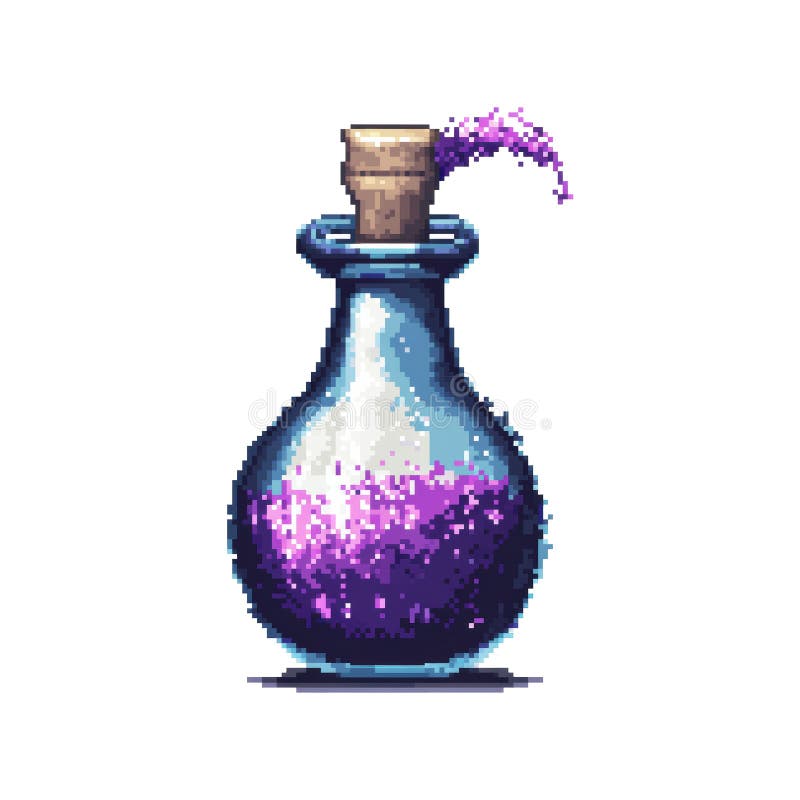Pixel Art Magic Potion Bottle Stock Photos - Free & Royalty-Free Stock Photos from Dreamstime