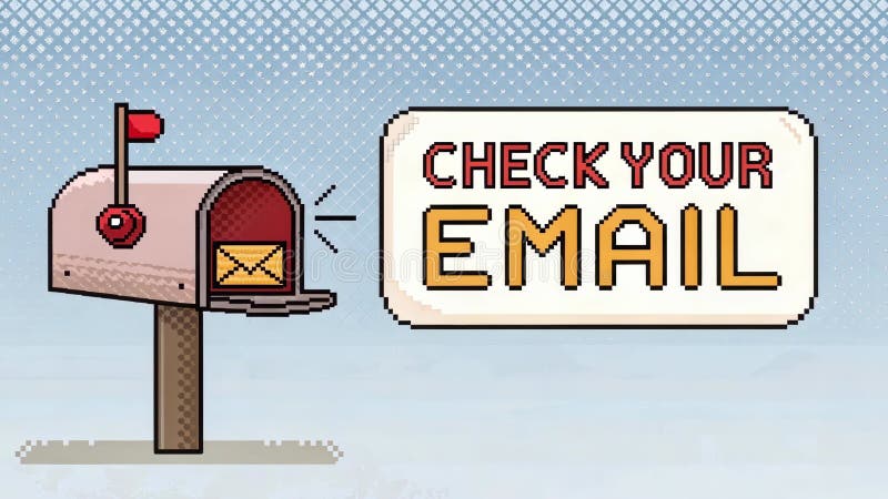 Pixel Art Mailbox a Simplistic Pixel Art Mailbox with an Open Flap. a ...