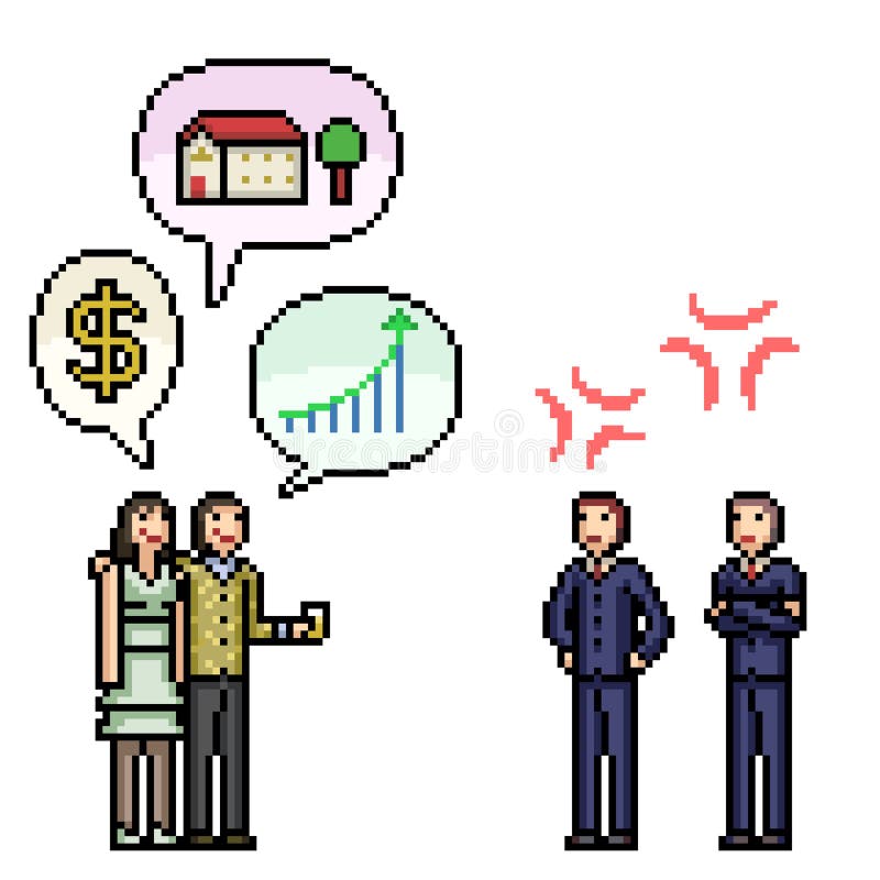 Pixel Art Man Boasting Success Stock Vector - Illustration of boast ...