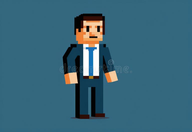 Pixel Art Man Suit Stock Illustrations – 311 Pixel Art Man Suit Stock ...