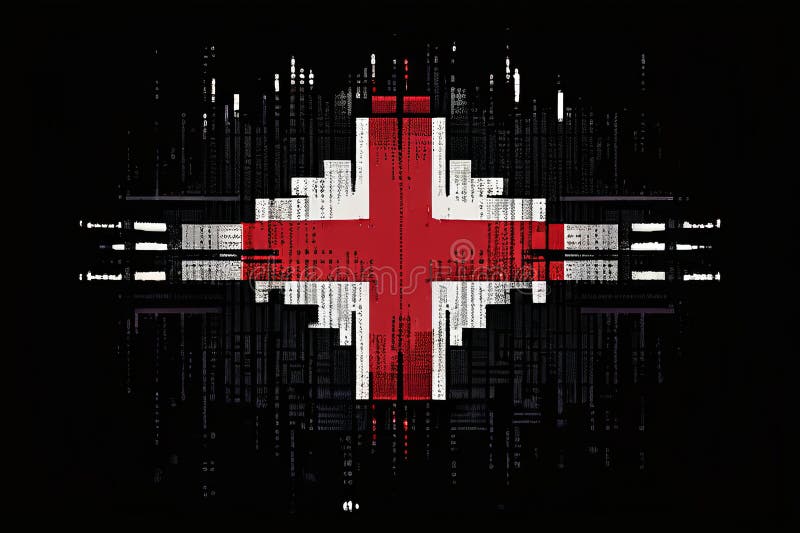 Pixel Art Matrix Code Pixel Art Animation of the Georgian Flag W Stock ... Pixel Art Matrix Code Pixel Art Animation of the Georgian Flag W Stock ...
