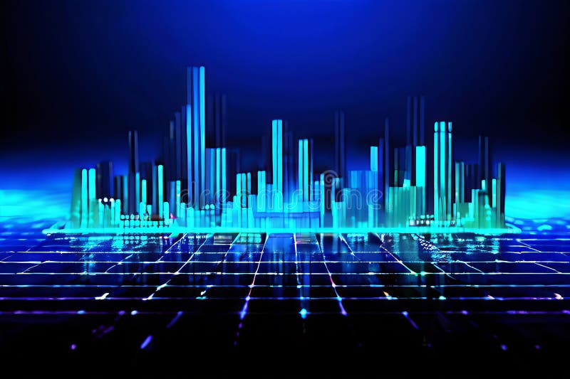 Pixel Art Matrix Code Luminogram Animated Pixel Art Depicting a Stock ...