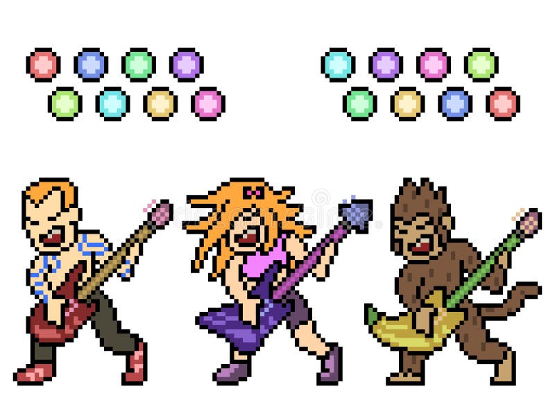 Pixel band stock illustration. Illustration of isolated - 51828901