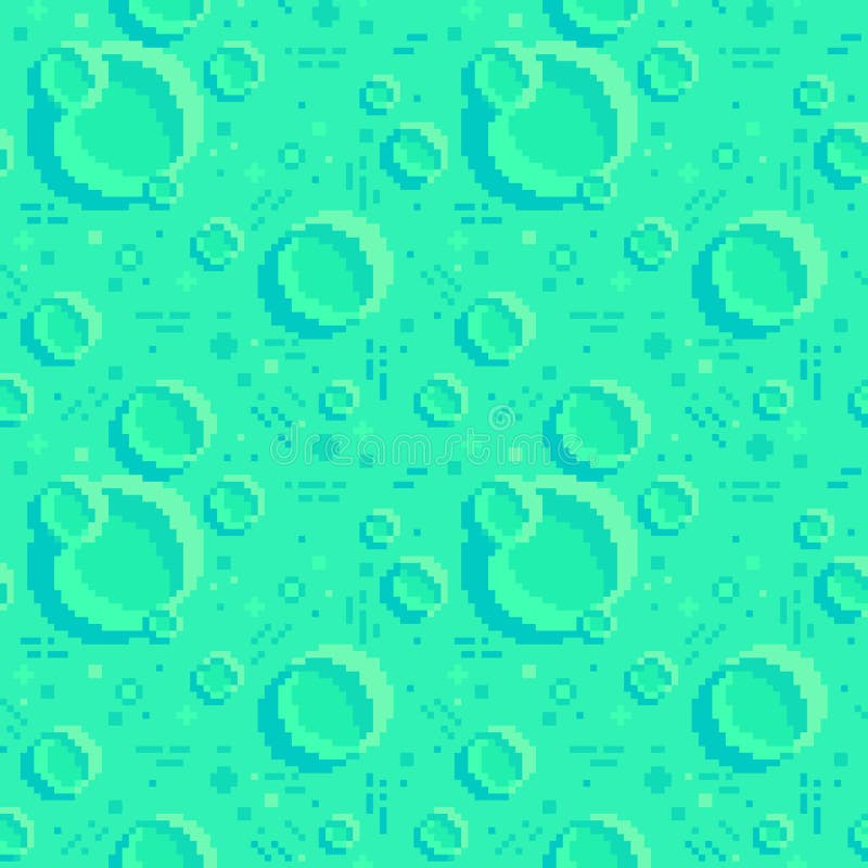 Pixel Art Moon Surface. Crater Texture Seamless Tile Backdrop Stock ...