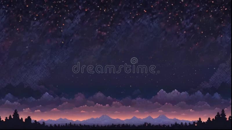 2d Pixel Art of Night Village Stock Video - Video of loop, vintage ...