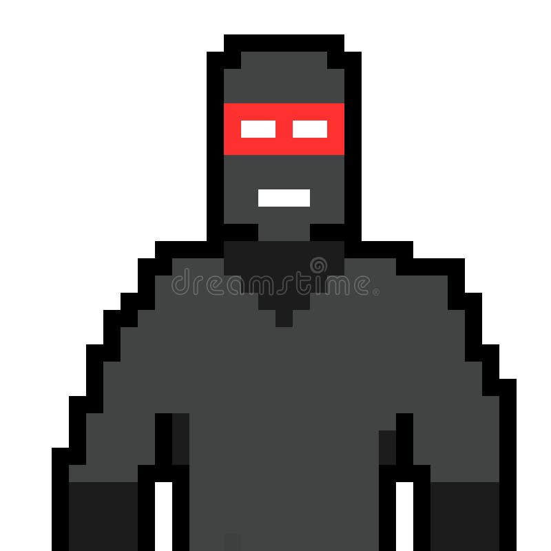 Ninja Pixel Art Stock Illustrations – 135 Ninja Pixel Art Stock ...