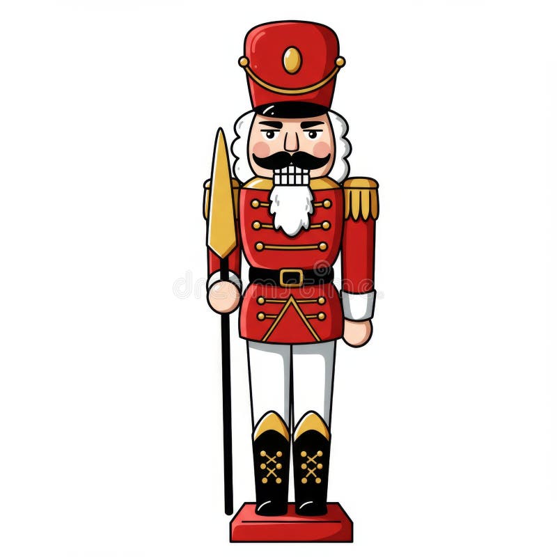 Pixel Art Nutcracker Soldier Toy Holiday Decoration Stock Illustration - Illustration of ...