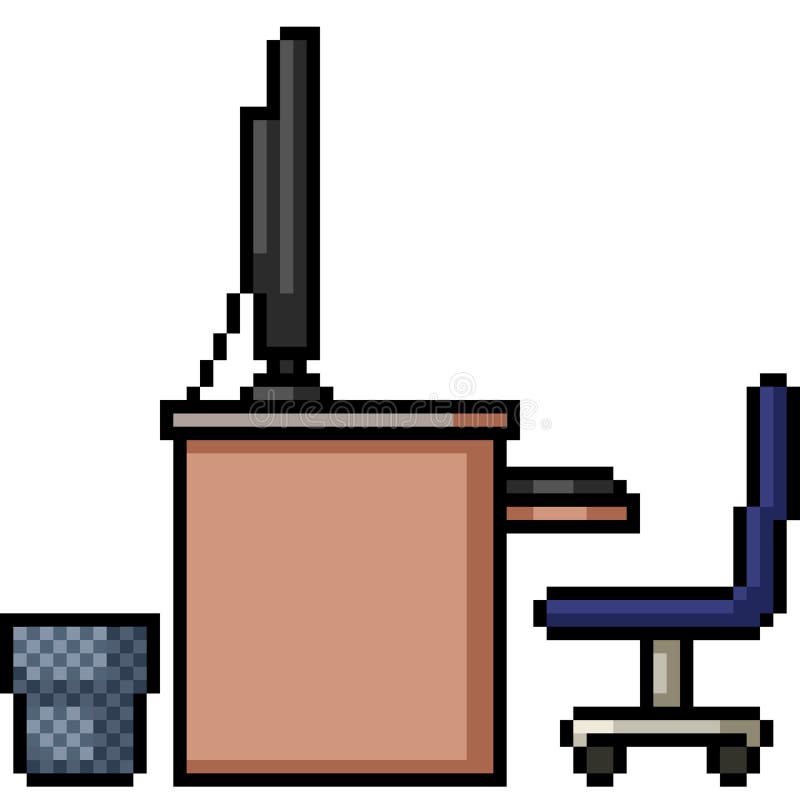 Desk Pixel Art Stock Illustrations – 811 Desk Pixel Art Stock ...