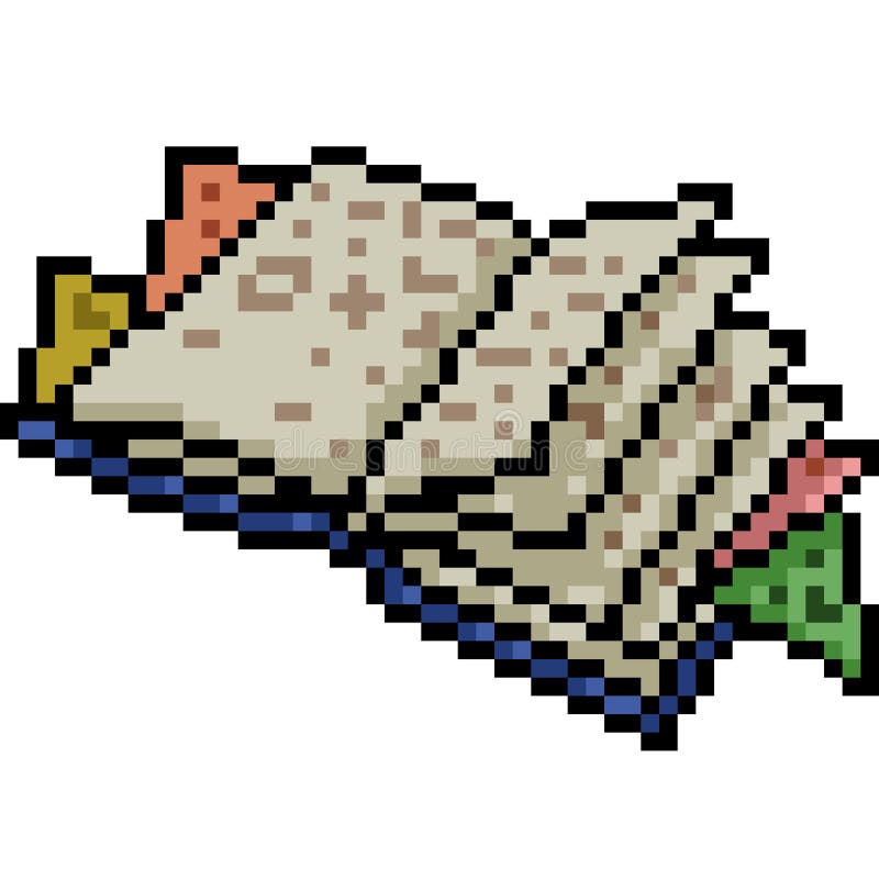 Pixel art old vintage book stock vector. Illustration of vector - 274661309