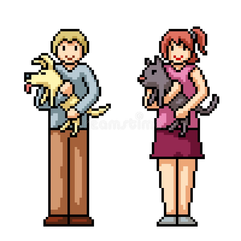 Pixel Art People Begging God Stock Vector - Illustration of beggar ...