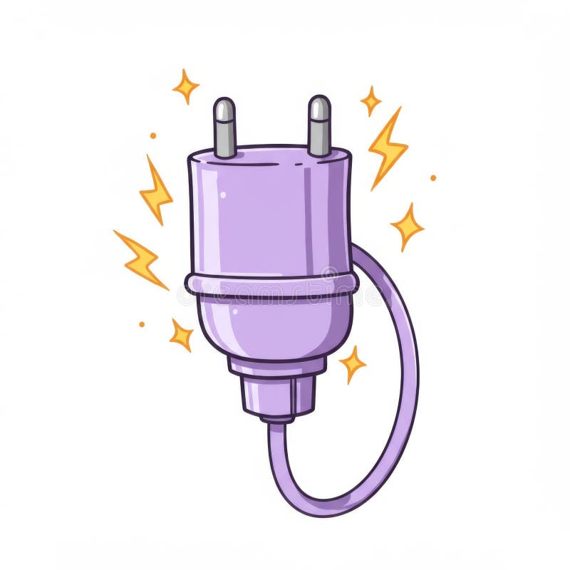 Pixel Art Plug Icon. Electric Energy Socket. Electricity Power Adapter ...