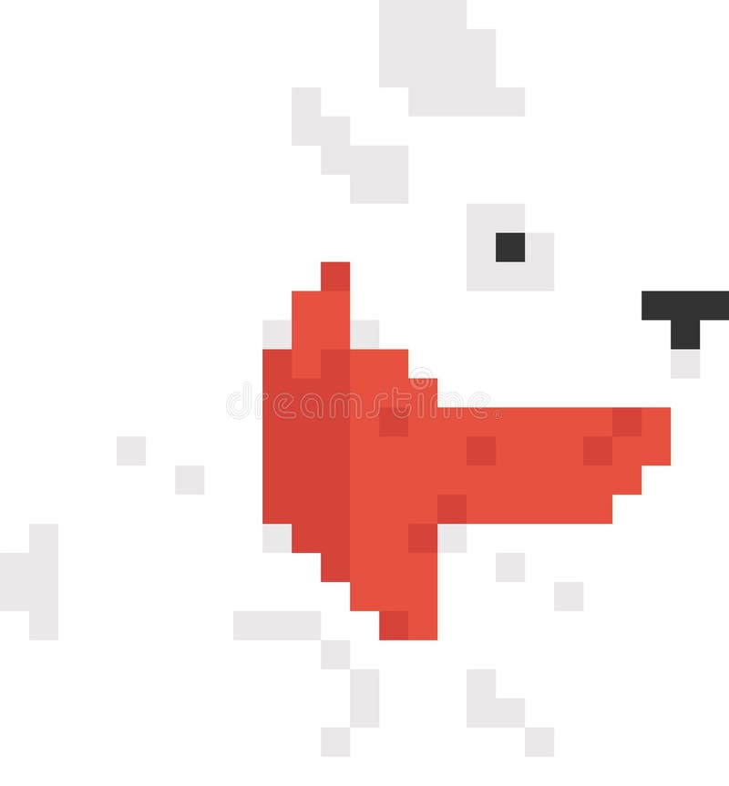 Pixel Art Rabbit stock illustration. Illustration of cute - 346778246