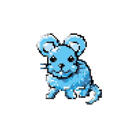 Pixel Art Rat Stock Illustrations – 134 Pixel Art Rat Stock ...