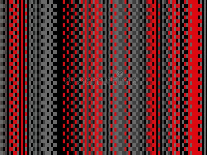 Pixel Art of Red and Black Color. Abstract Pixel Pattern with Gradient ...