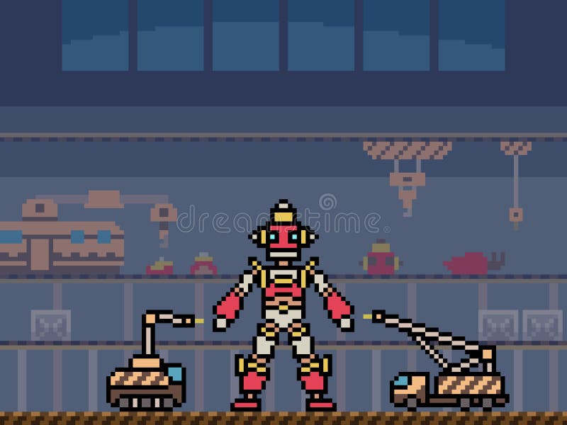 Pixel Factory Logo Icon Design Stock Vector - Illustration of ...