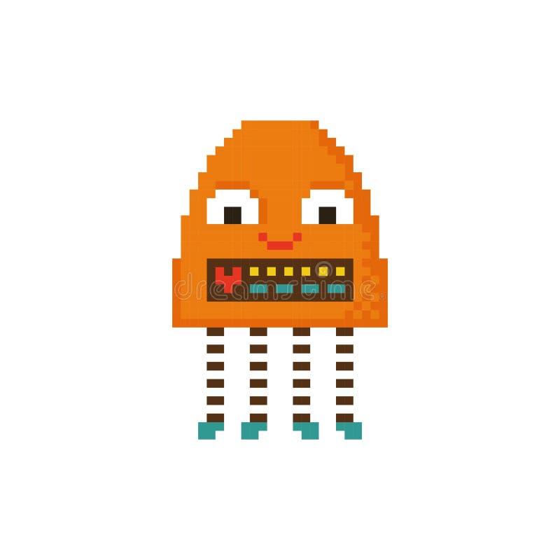 Pixel Art Dog. Vector Illustration Decorative Design Stock Vector ...